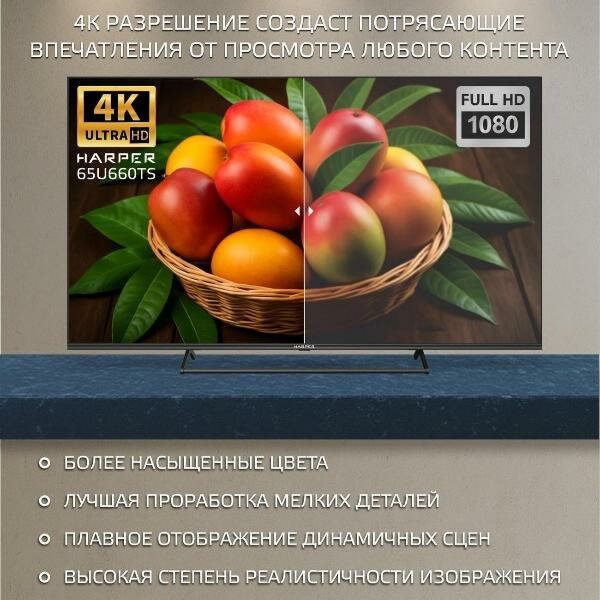 Телевизор Harper 65U660TS — фото 1