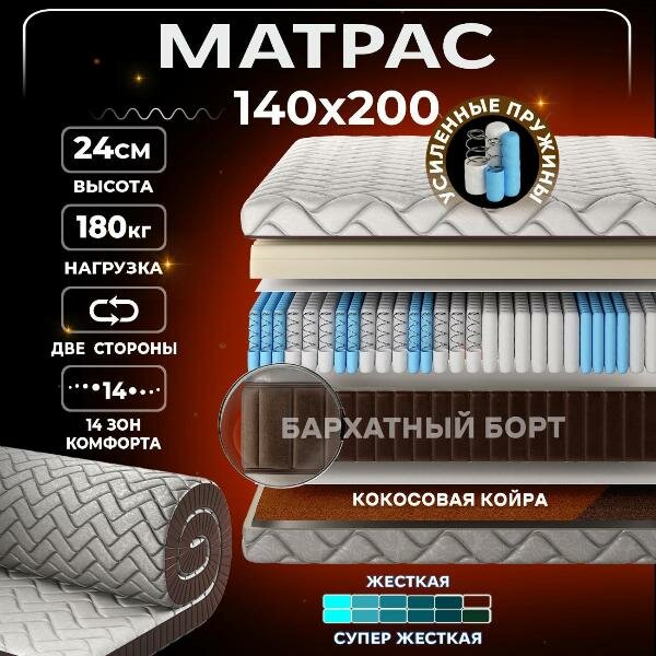 Матрас Ami Империал 140х200 (скрутка)