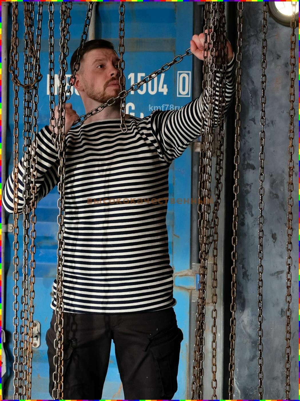 Стильная классическая рубашка в морскую полоску уникальный дизайн для особых случаев