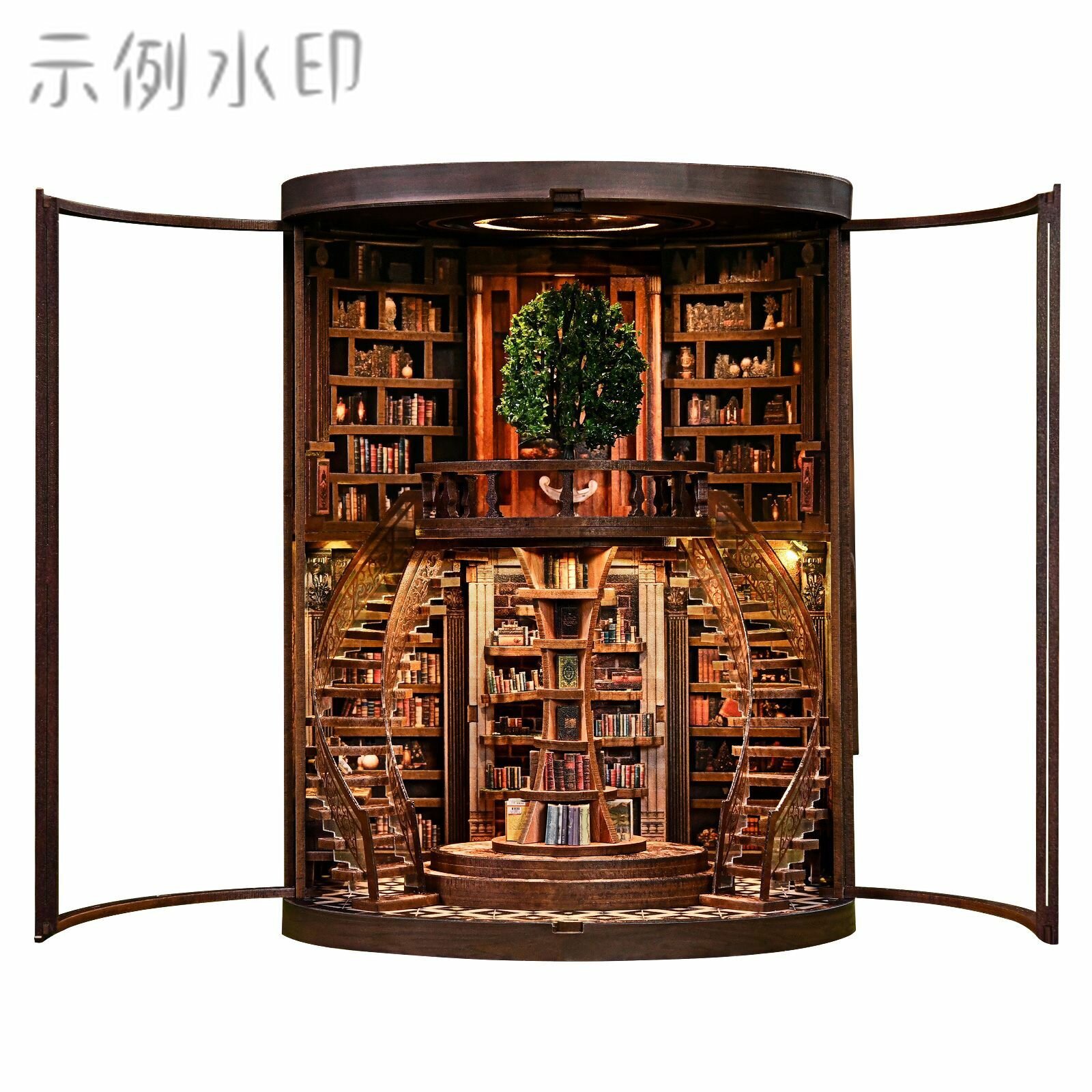 Румбокс Связь ПэнШи "Лесная библиотека", дерево МДФ, 135х165х210 см