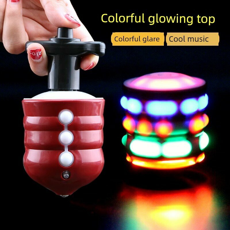 Детская электрическая новая улучшенная вертушка для мальчиков и девочек, разноцветная светящаяся музыкальная вертушка