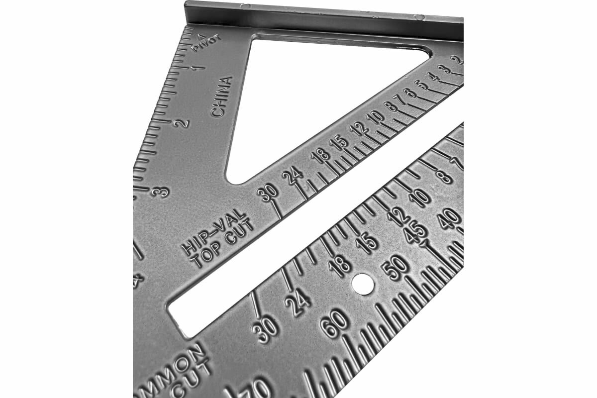 Столярный угольник плотника vertextools алюминий, 180мм 3040-180 — фото 1