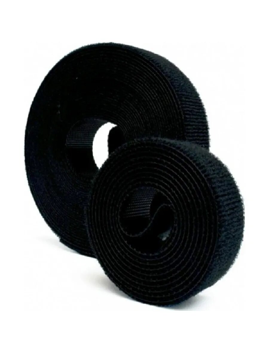 Рулон липучки Filum FL-CTR-10-1- BK ширина 10 мм, длина 1 м, цвет черный (кабельный организатор)