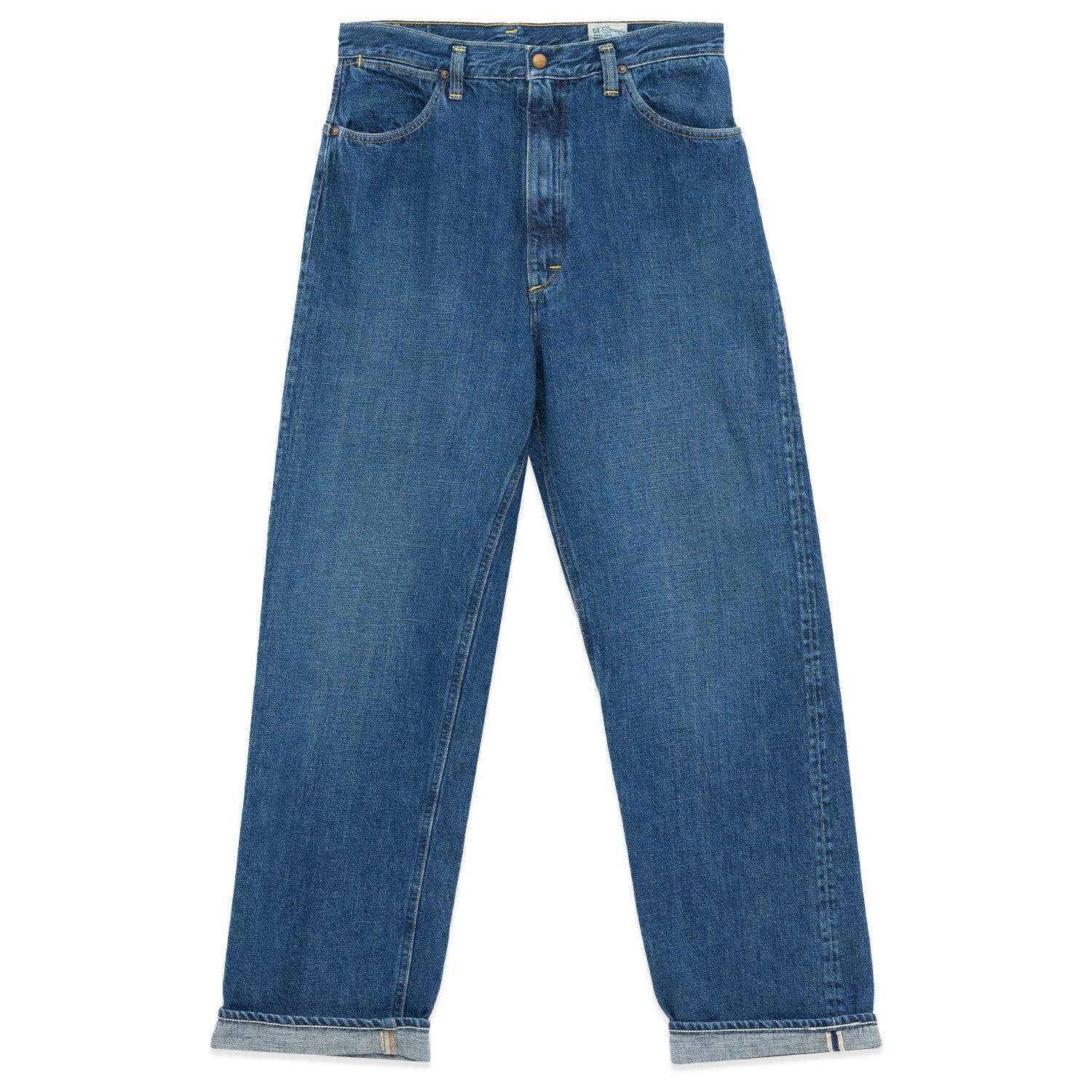 Джинсы ДЖИНСЫ ORSLOW HIGH WAIST SELVEDGE DENIM PANTS USED JASMIN 