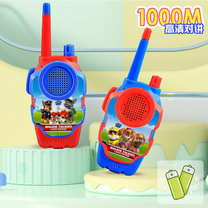 Детская рация Paw Patrol для мальчиков и девочек, ролевые игры, родитель-ребенок, 1000m диалогов на улице, интерактивная игрушка 2025 года