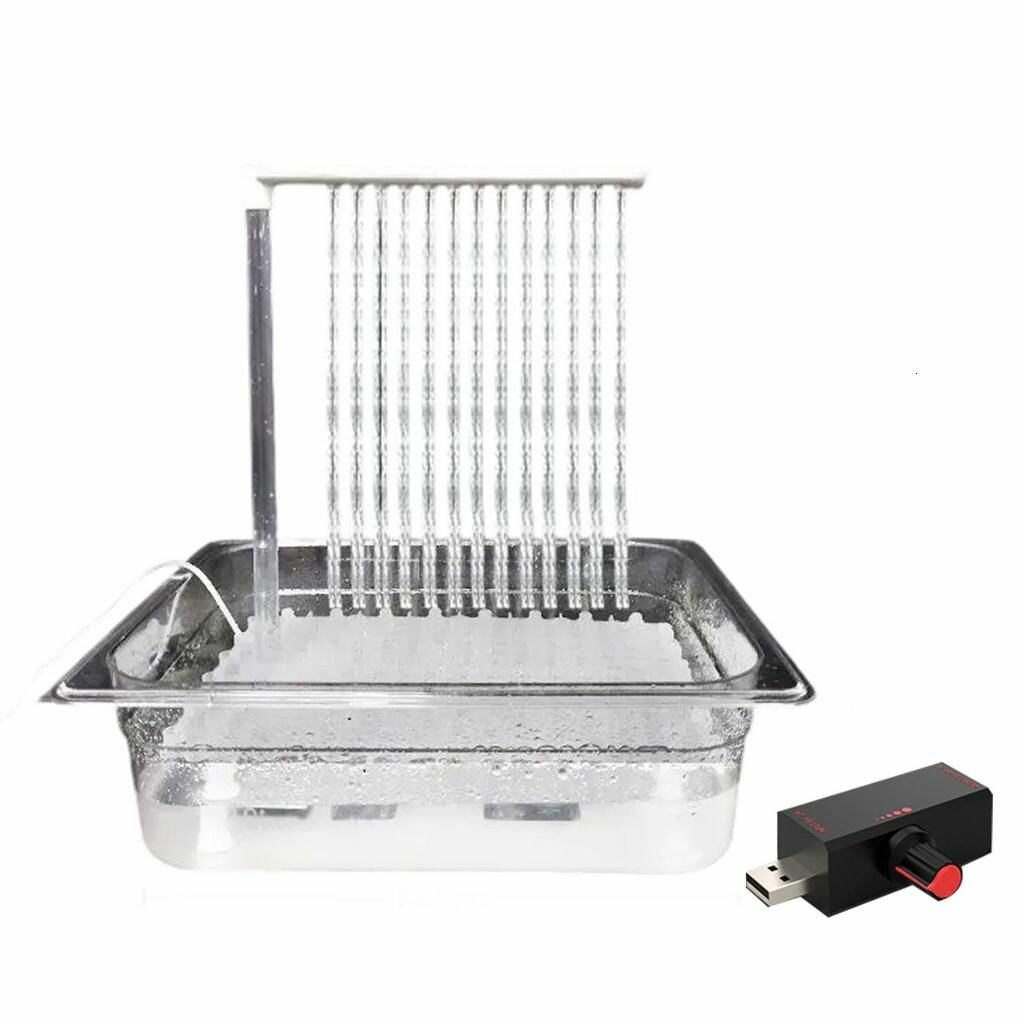 Фонтан для купания волнистых попугаев, работает от USB, многофункциональный, - Двойная трубка