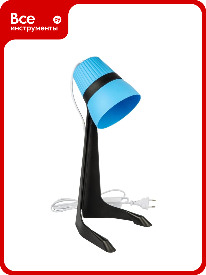 Настольный светильник Uniel ULO-K22 D/E14/A BLACK/BLUE UL-00009544