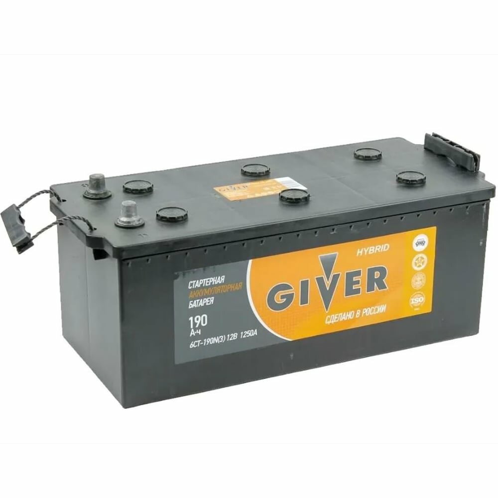 Аккумулятор Giver HYBRID 6СТ - 190