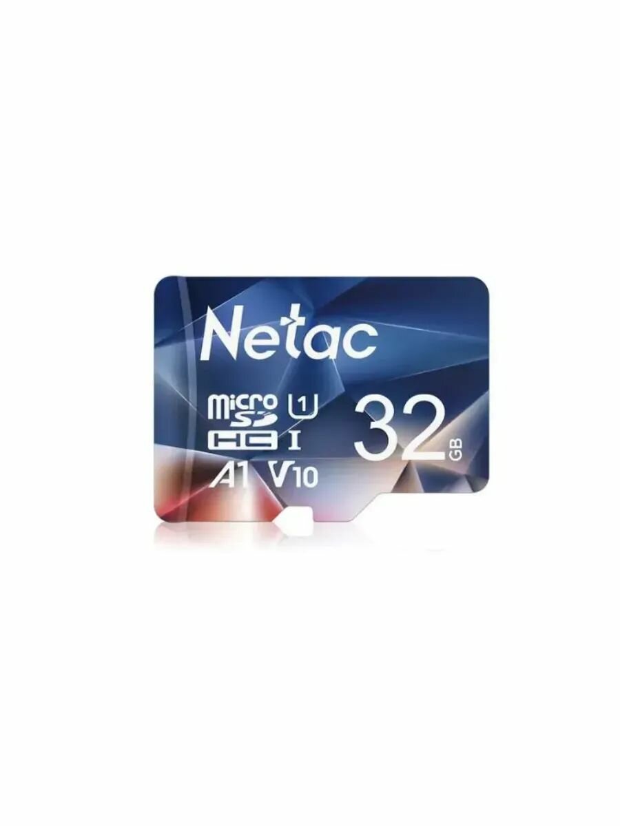 Карта памяти Netac microSDHC 32 ГБ - CLASS 10, Чтение - 90 Мбайт/сек
