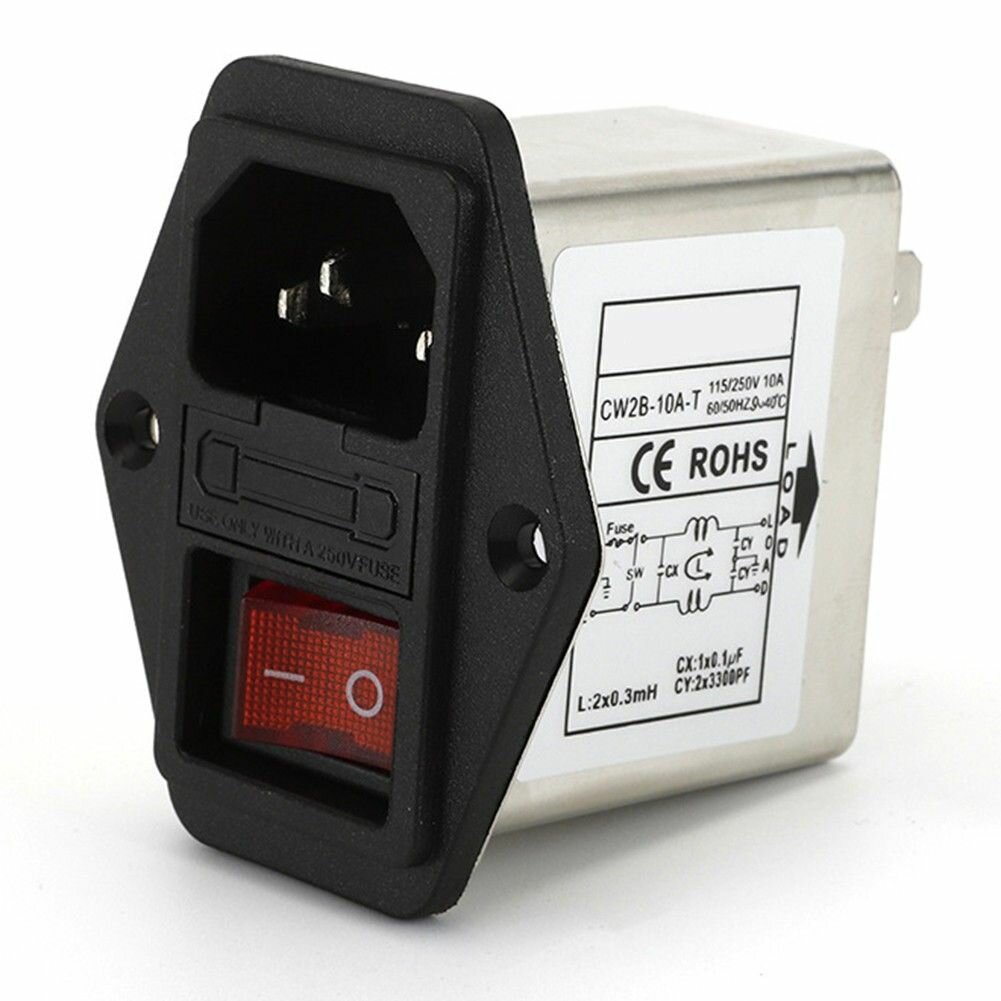 Фильтр 230 В для аудио питания связи EMI, фильтр помехоподавления CW2B