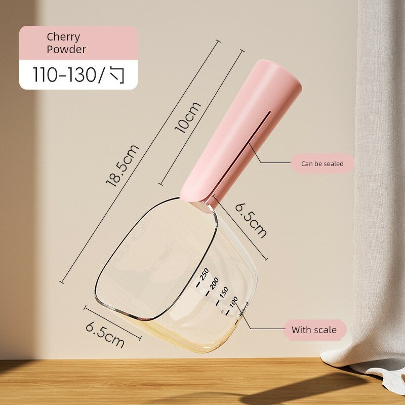 Мерная ложка для корма для кошек с длинной ручкой, ложка для корма для собак, ложка для кормления кошек, мерный стакан