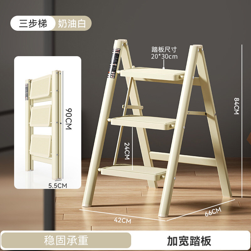 Домашняя лестница A-образная лестница Ступенчатая лестница Подставка для цветов Лестница для новоселья Внутренняя лестница для подъема 3-ступенчатая 4-ступенчатая складная телескопическая лестница