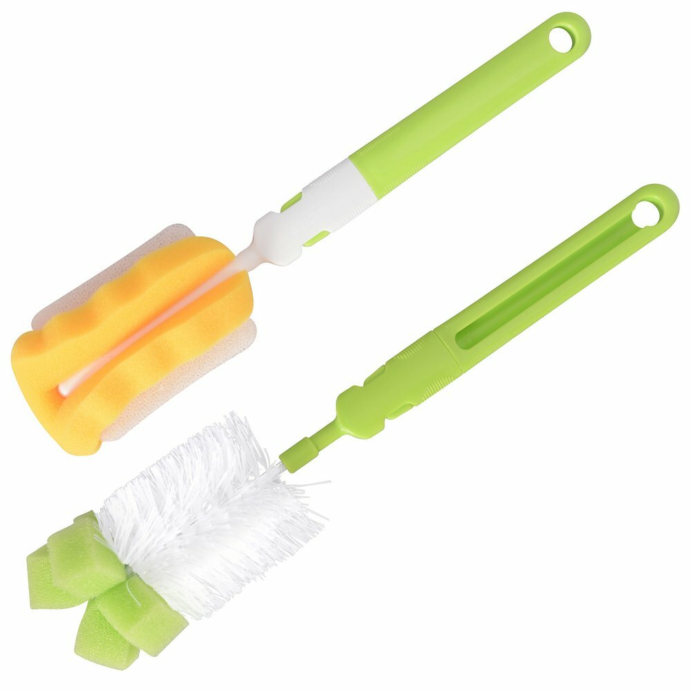 Щетка и Губка Мультидом "Сладкий Дуэт", для посуды, универсальный, 30см 1 набор