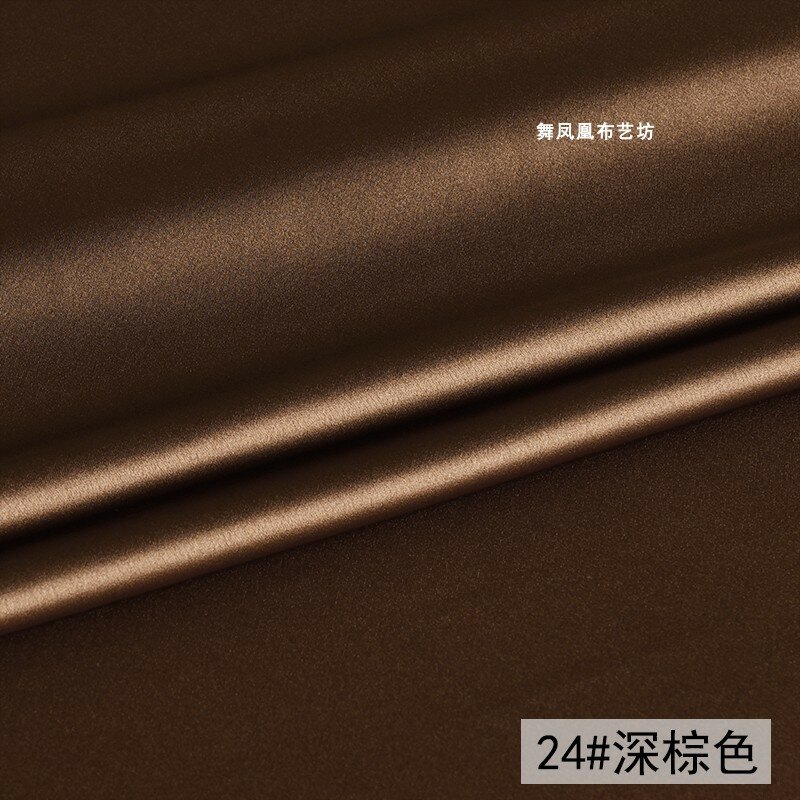 Однотонная двусторонняя ацетатная атласная ткань, глянцевая имитация шелка, дышащая, гладкая ткань для платьев