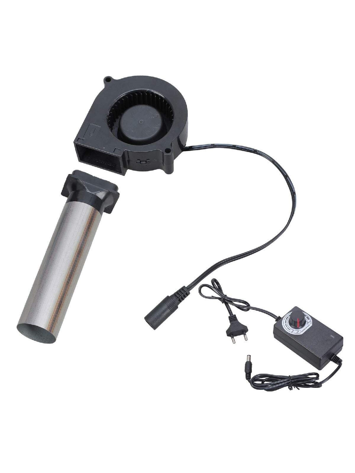 Блок питания с регулировкой скорости по европейским нормам + железный воздуховод + воздуходувка 7530