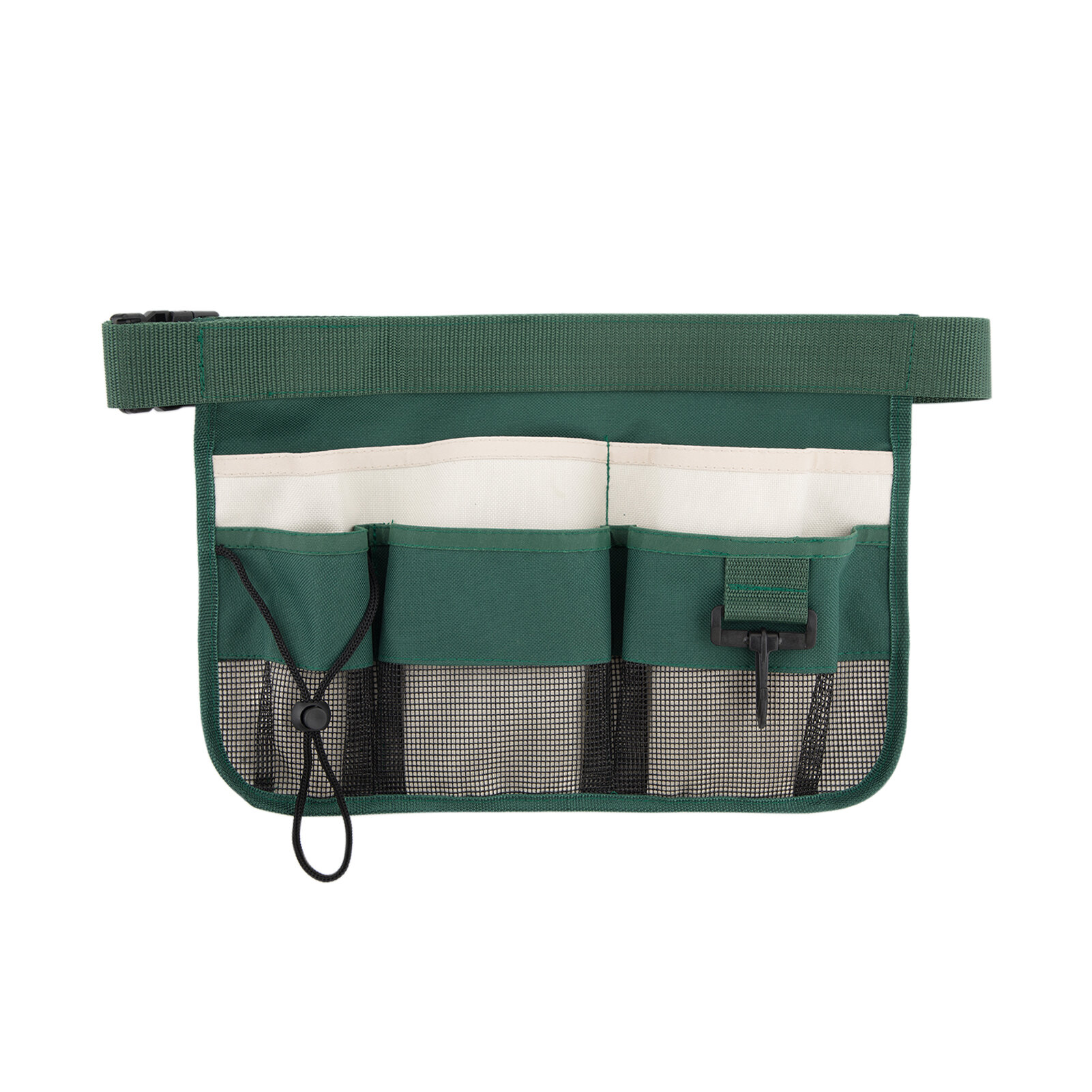 Ремень для садовых инструментов с карманами из 600D оксфордской ткани, садовый набор, сумка для хранения, органайзер для дома, держатель садовых инструментов, сумка для хранения на газоне и участке, зеленый с рефлексивной полосой (Тип 1), зеленый без