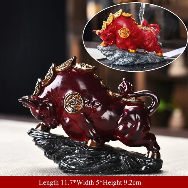 Креативный чайный сервиз с меняющей цвет чайной фигуркой коровы, украшение для чайного набора, чайная церемония с изменением цвета горячей воды, чайное искусство с животными.