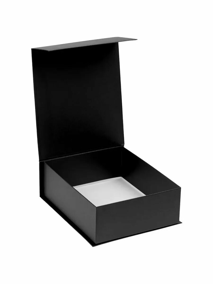 Стильная черная коробка для хранения с магнитной крышкой