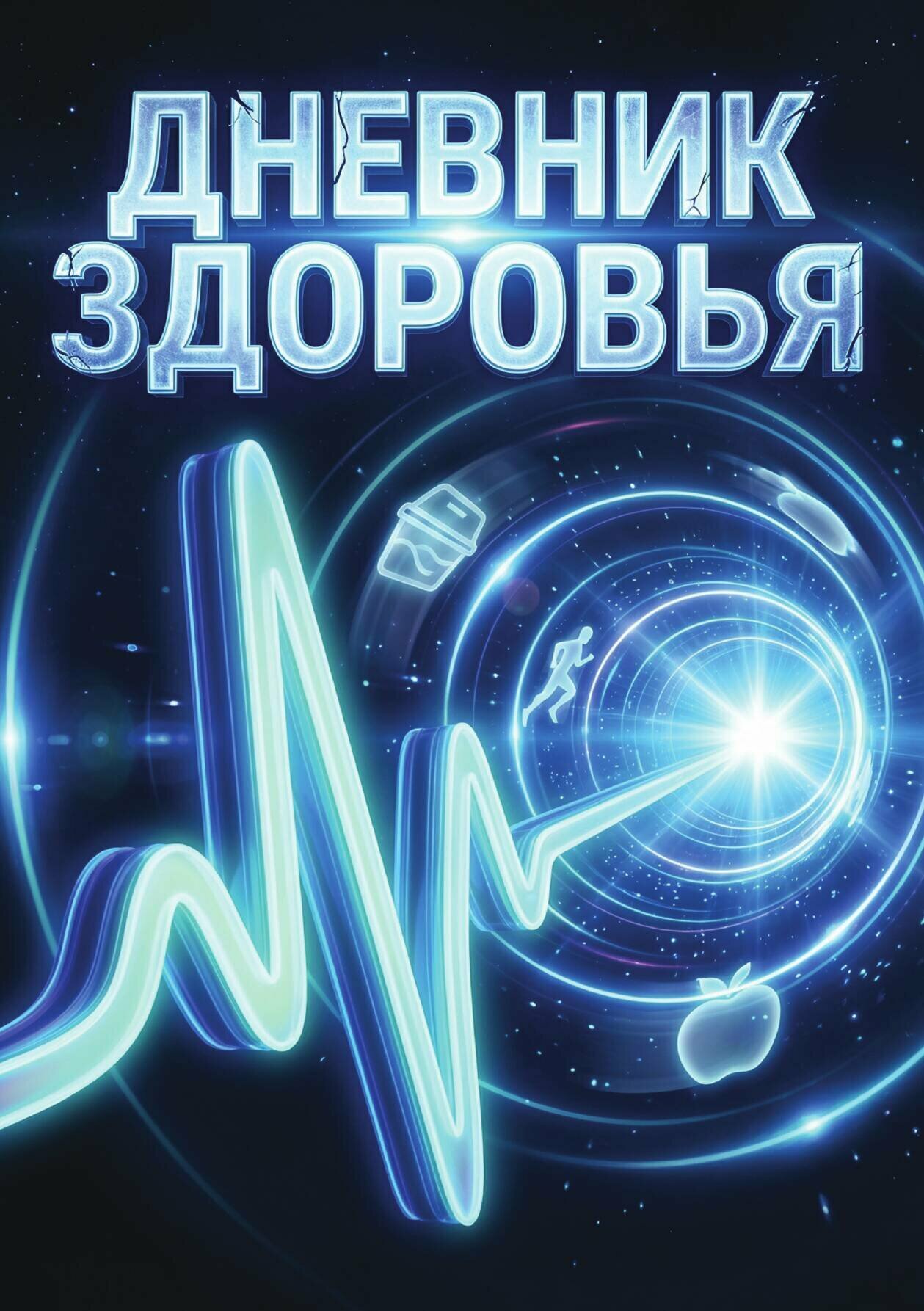 Дневник здоровья, дизайн: "Метранпаж", 100 страниц, А5. Недатированный