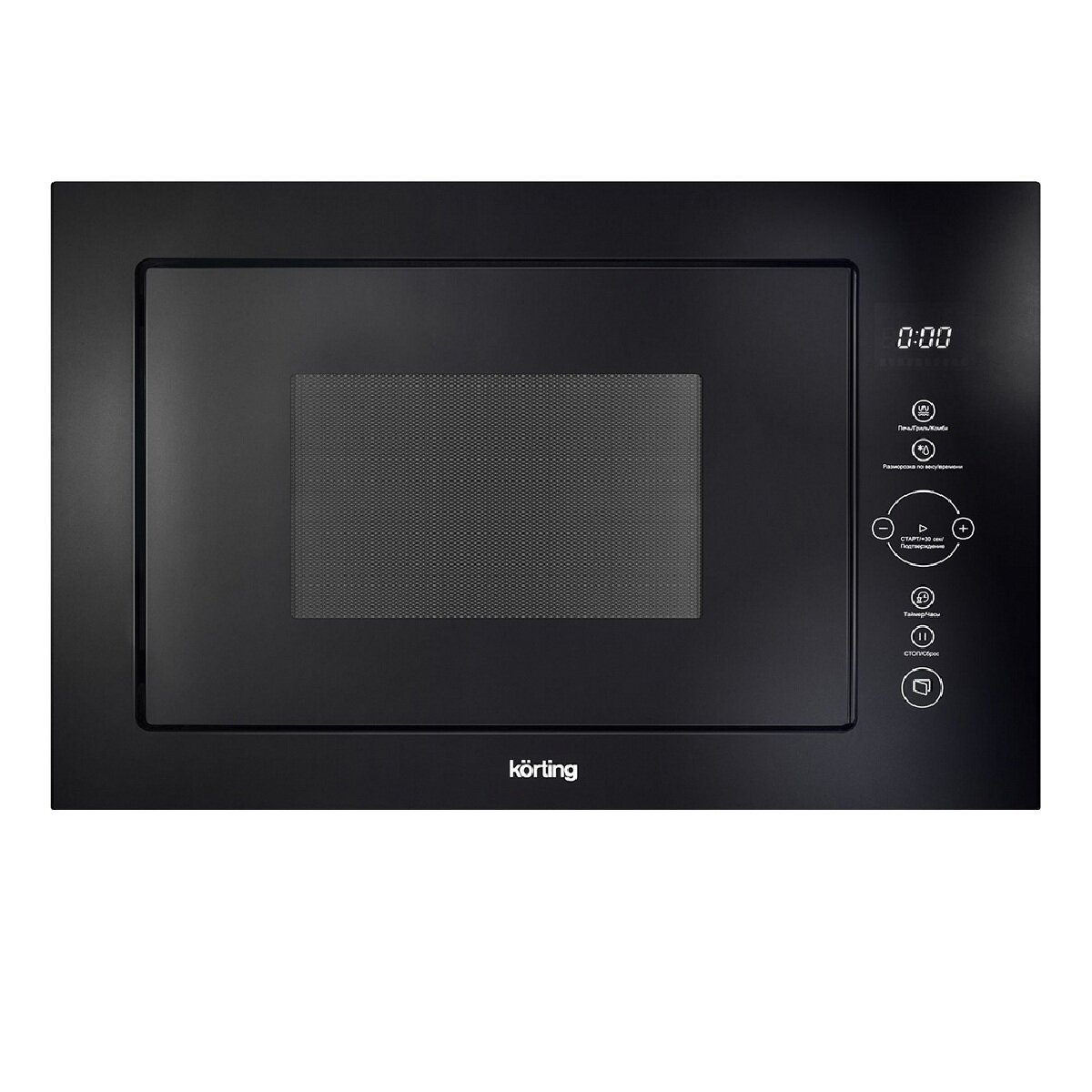 Встраиваемая микроволновая печь Korting KMI 825 TGN, черное стекло
