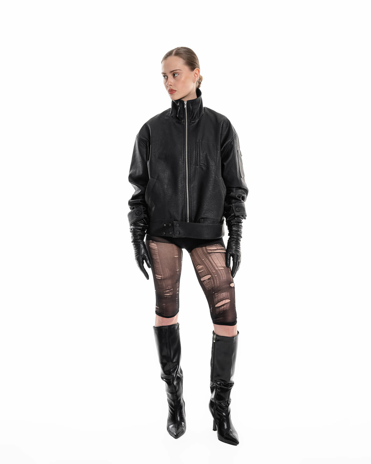 Куртка кожаная