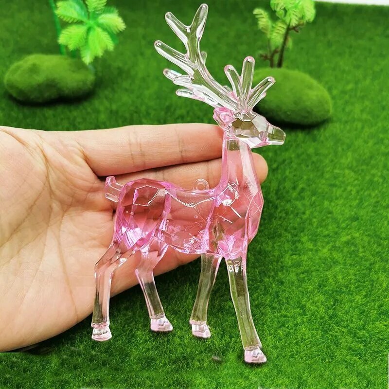 Фигурка декоративная розовый, высота 14.2 см, длина 14.2 см