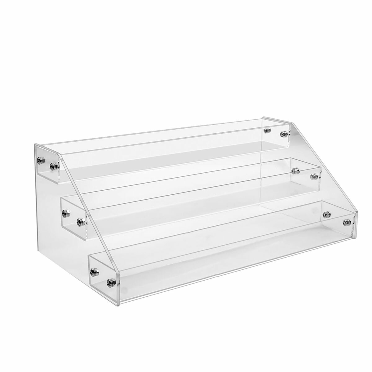 3-Х Уровневый Прозрачный Акриловый Держатель Для Компакт-Дисков, Каскадная Стойка Хранения Компакт-Дисков