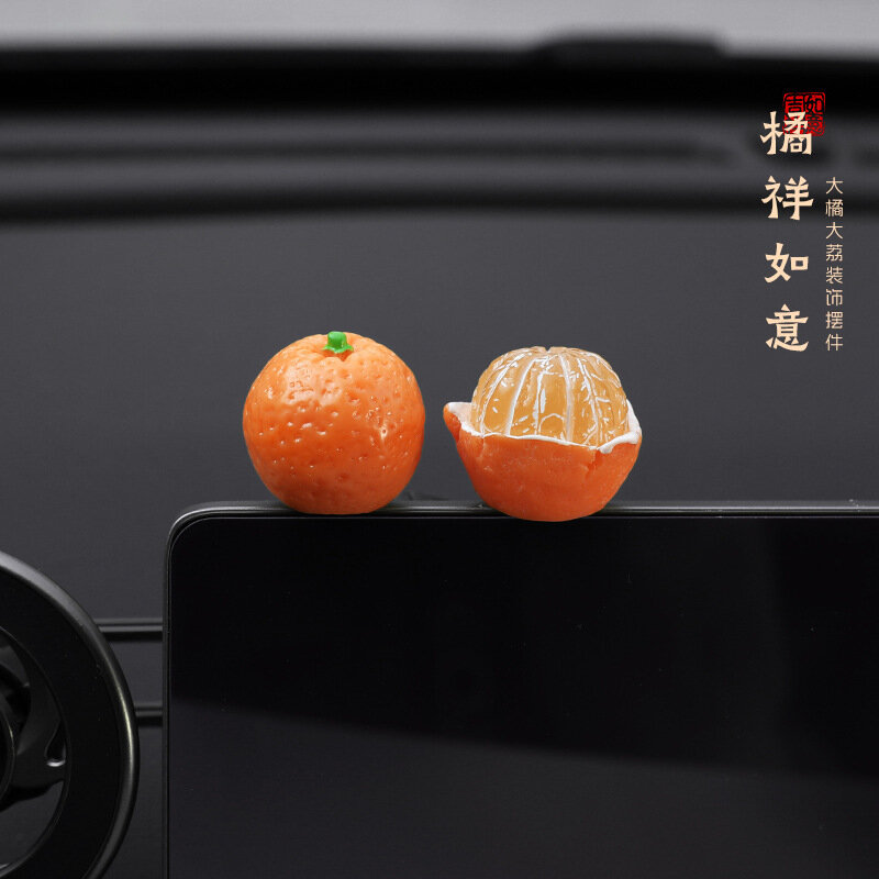 Декоративный элемент в виде хурмы для украшения салона автомобиля, креативный и забавный декоративный элемент для приборной панели автомобиля, терапевтический декор.