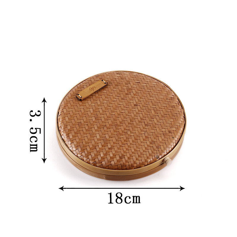 Изделия из бамбука: Ручной работы плетеная из бамбука коробка для чайных лепешек пуэра, коробка для распределения чая, тщательно сплетенная упаковочная коробка для чая, коробка для хранения чайных лепешек Цицзы.