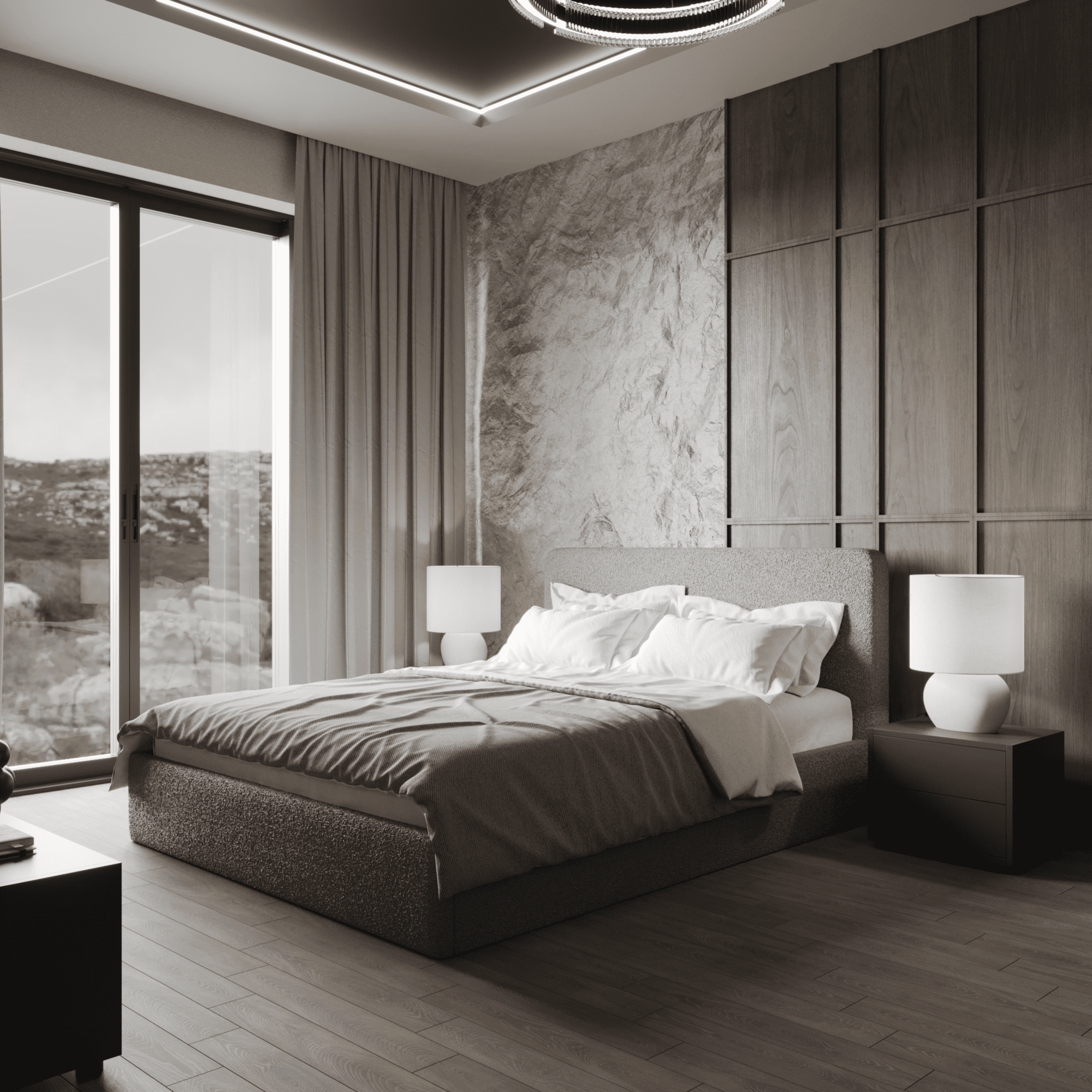 Кровать Айсберг 180х190, мягкое изголовья , дизайн решения , минимализм , комфорт, уют