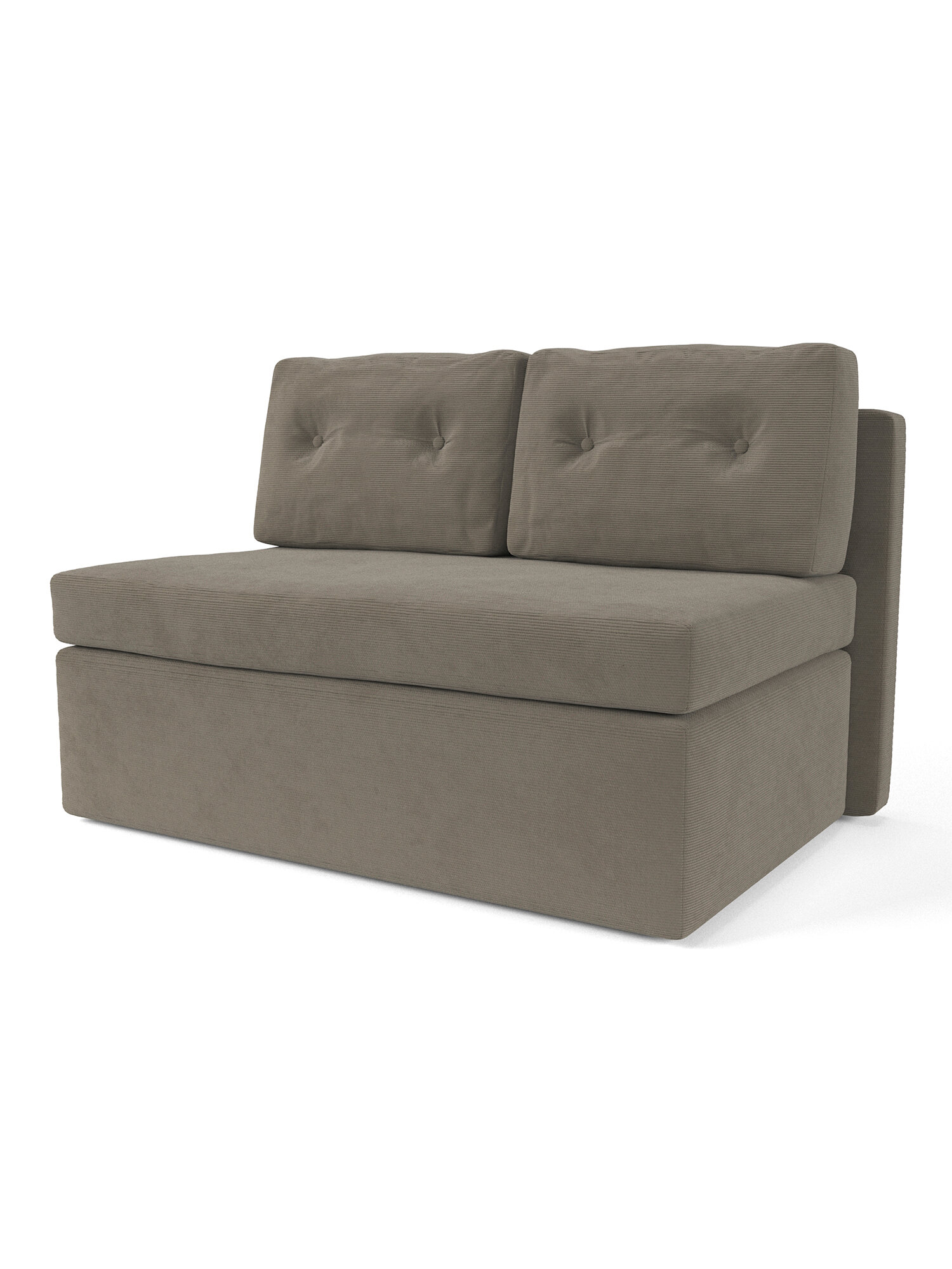 Диван раскладной Soft Element Лукас Brown, массив дерева, стиль скандинавский лофт, на кухню, на балкон и в прихожую