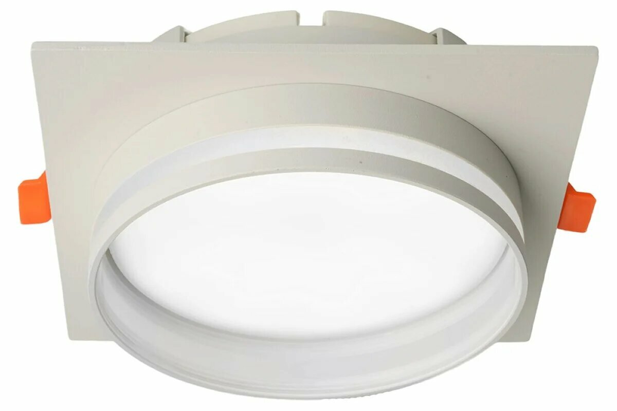 Светильник потолочный встраиваемый, 25W 230V GX70, белый, квадрат, без лампы, Feron DL703 LUNA 51099