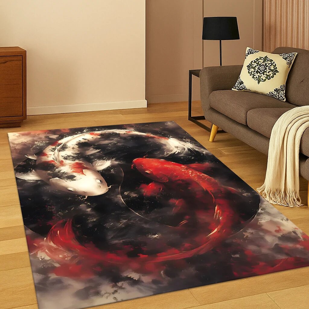 Ковёр 3D Тай Чи Рыба, 120x160 см, цвет 6