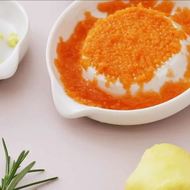 Керамическая терка для детского питания, белая, 1 шт.