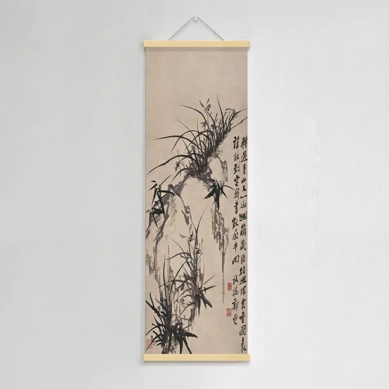Подвесная картина "Свиток из бамбука", китайский стиль color 3