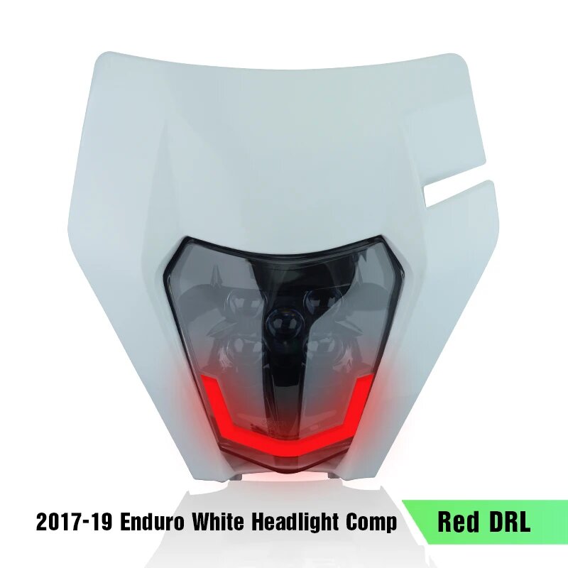 Фара для мотоцикла PowerZone, головная лампа, головная лампа для KTM EXC SXF MX White Headlight