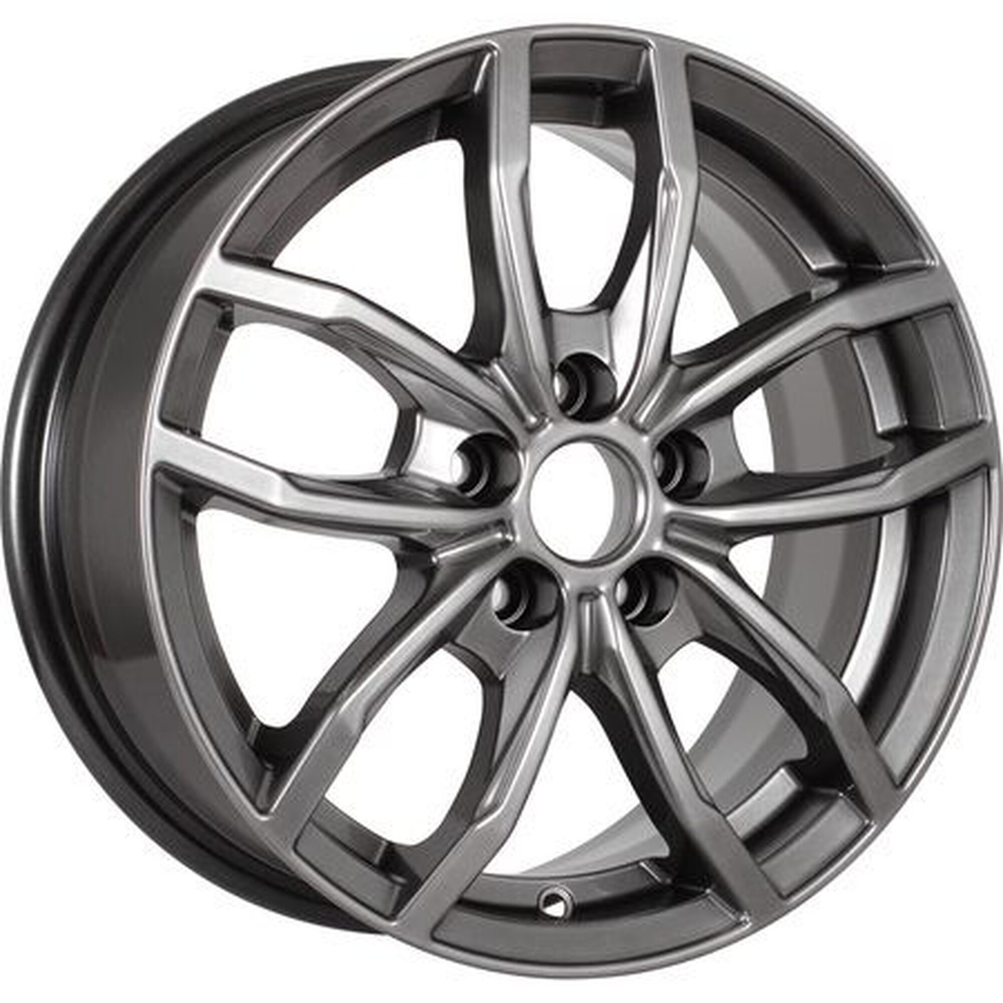 Колесный литой диск КиК Фрост R15x6.5 5x100 ET45 CB67.1 Dark_platinum