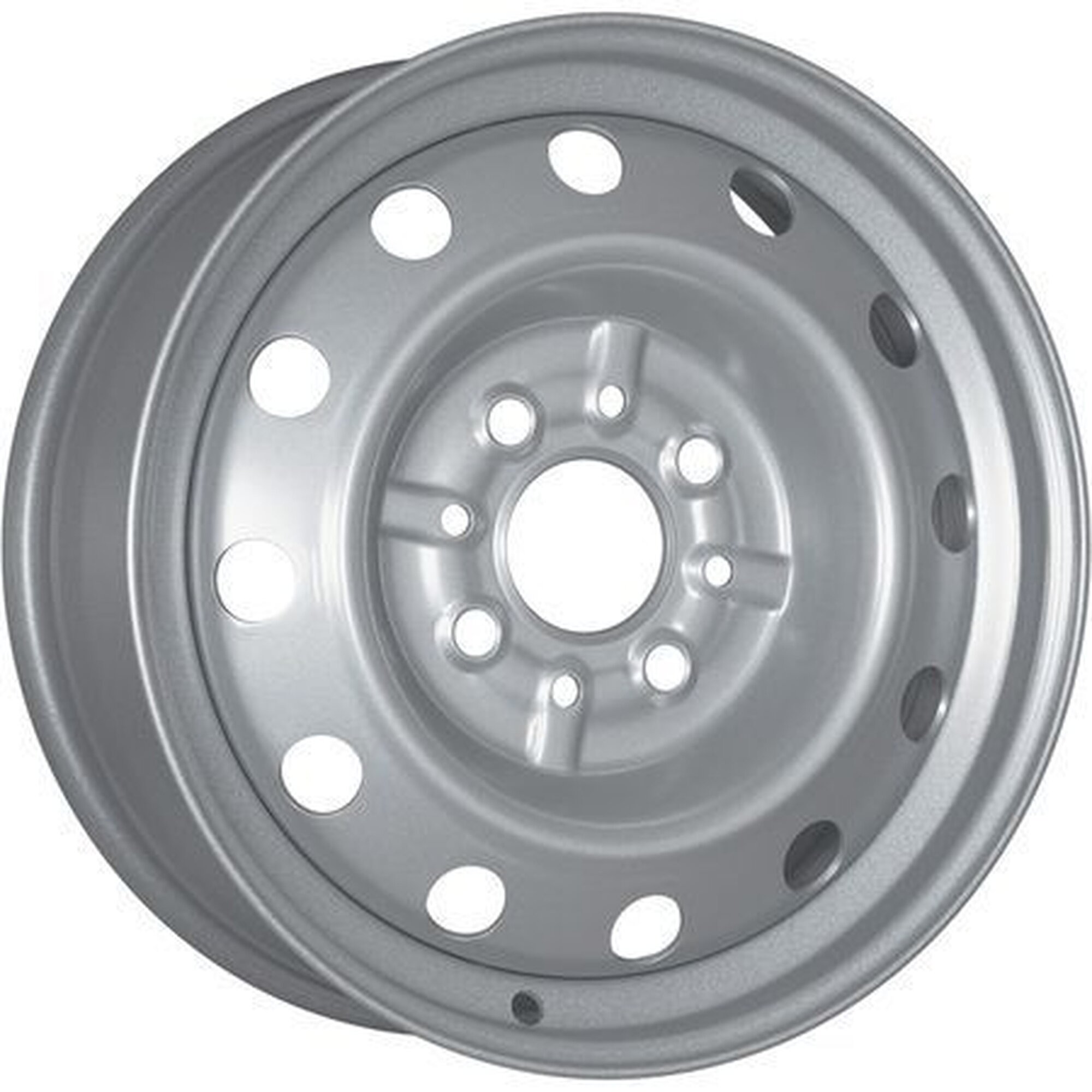 Колесный штампованный диск ТЗСК Тольятти ВАЗ 2112 R14x5.5 4x98 ET35 CB58.6 Silver