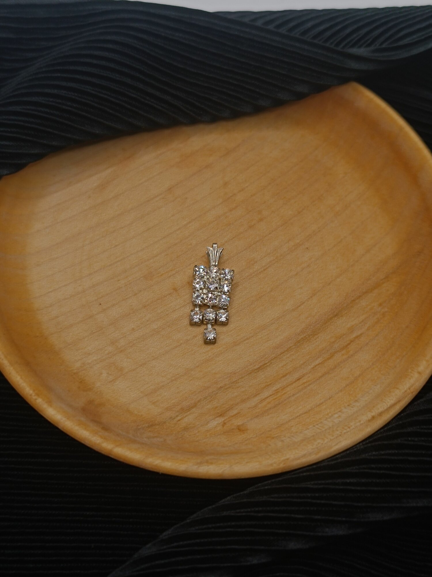 Винтажный мельхиоровый кулон подвеска, серебрение.