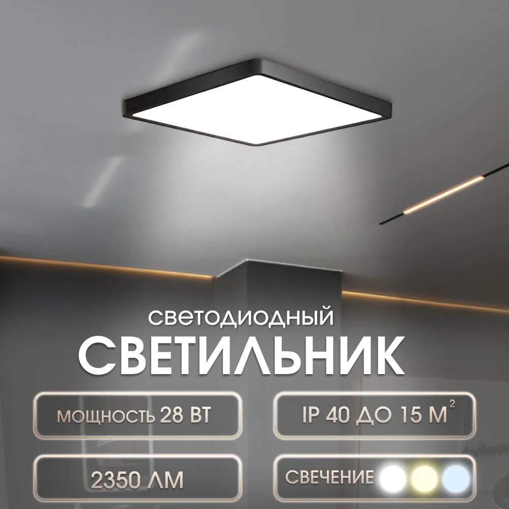 Настенно-потолочный светильник, LED, 28 Вт