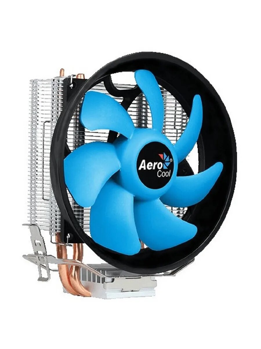 Кулер Aerocool Verkho 2 Plus синий, 1 вентилятор, для процессора, гидродинамический подшипник