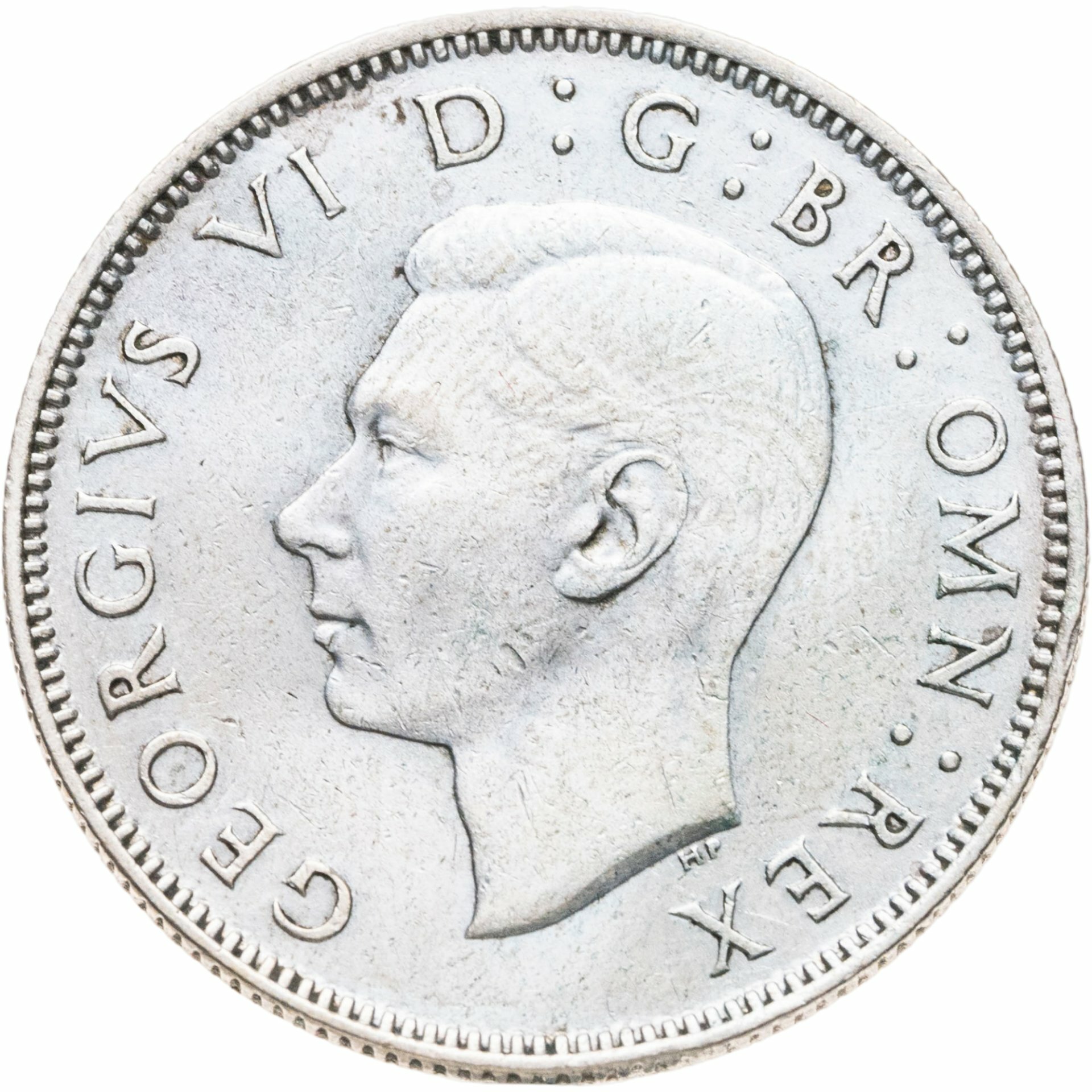 Великобритания 2 шиллинга флорин, shillings 1943, Серебро 500, в сохранности XF