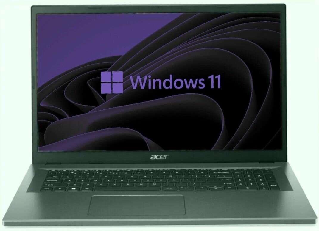 Ноутбук Acer Intel N-Series 3,4ГГц 4 ядер. 17,3' 1920x1080 Intel UHD Graphics Xe 24EUs Windows 11 Pro Русская раскладка