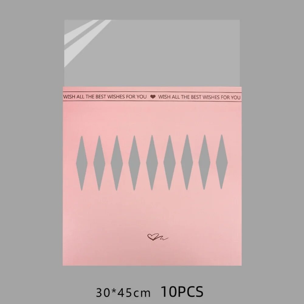 Прозрачный акриловый чехол для роз, 10 шт. Розовый, Pink