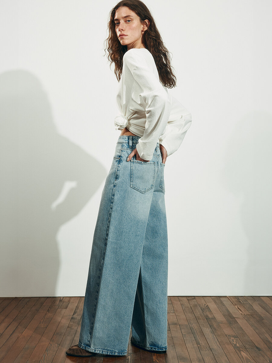 Джинсы широкие mixmatch 