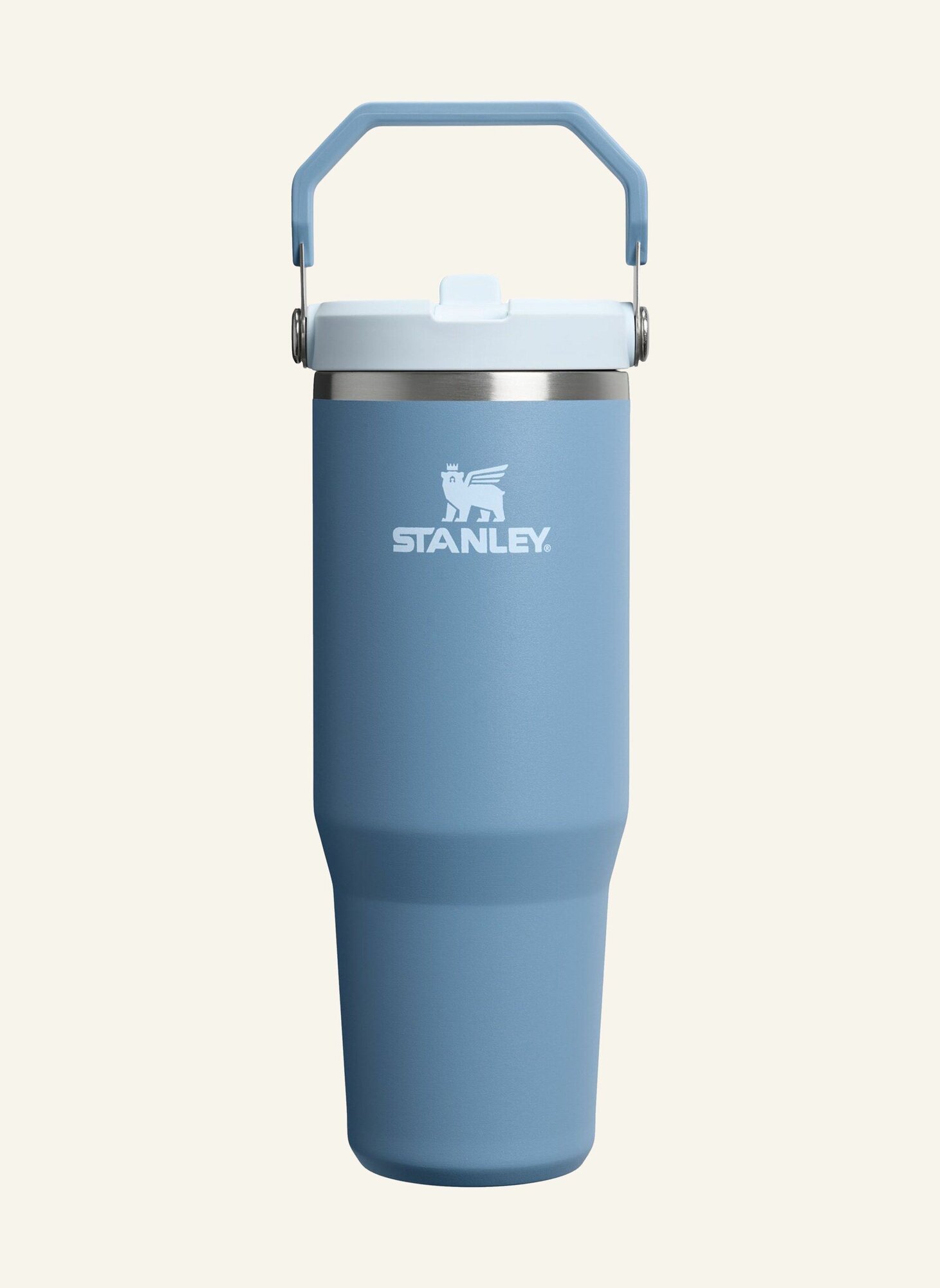 Термокружка STANLEY THE ICEFLOW FLIP STRAW 2.0, 890 мл/светло-синий