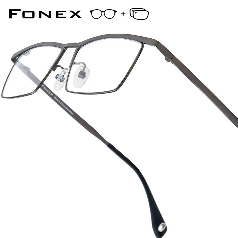 FONEX Серые очки для зрения, индекс 1.61, Single Version