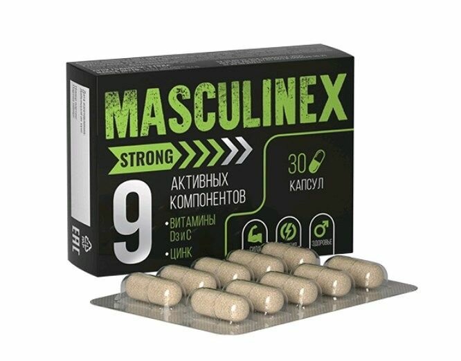 Фитокомплекс Алтайский Нектар маскулинекс стронг для мужчин, 30 капсул