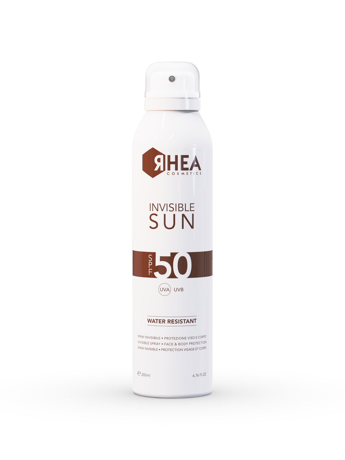 RHEA Invisible Sun spf50, - Невидимый спрей для лица и тела spf50, 200 мл
