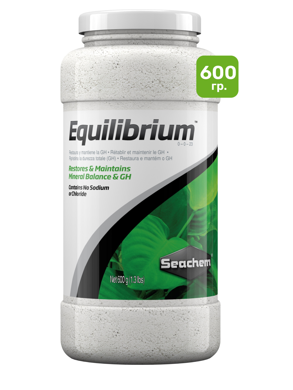 Добавка для аквариумной воды Seachem "Equilibrium", повышение GH, порошок, 600 г